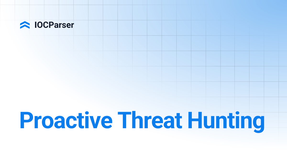 Proactive Threat Hunting | IOCParser